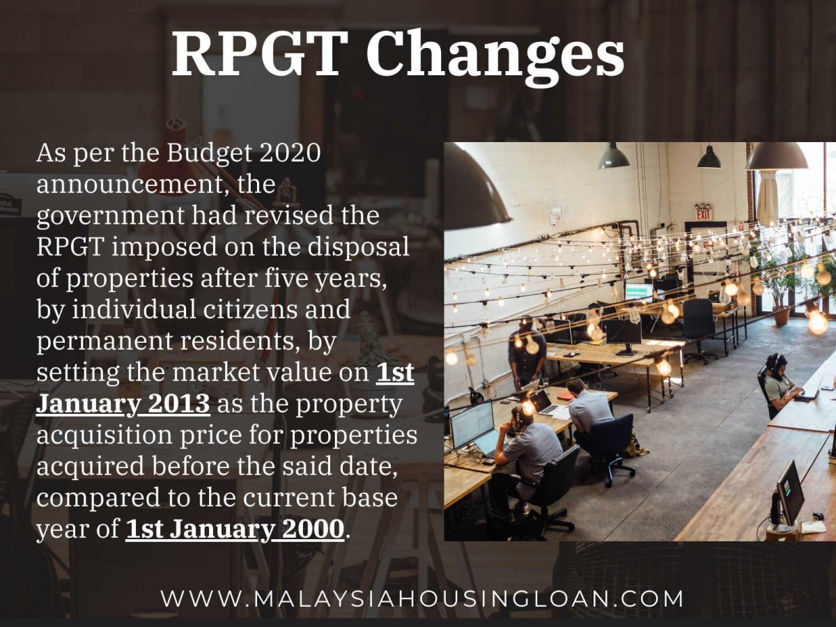 REAL PROPERTY GAIN TAX ( RPGT) 2020 - Malaysia Housing Loan